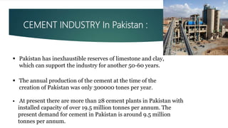 types and manufacturing of cement | PPTX