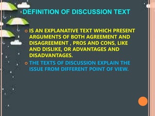 Group 2 discussion text bu masri'ah | PPT