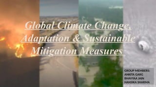 global climate change adaptation and sustainable mitigation measures | PPTX