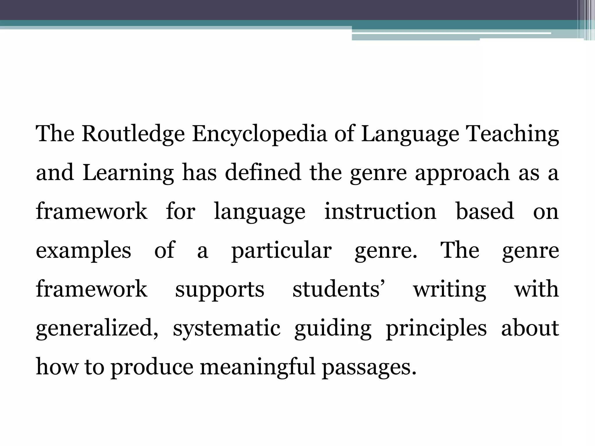 Genre Based Approach | PPT