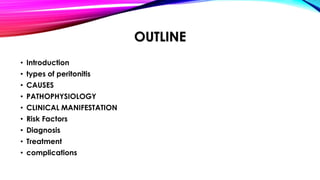 Comprehensive Overview of Peritonitis: Types, Causes, Diagnosis, and ...