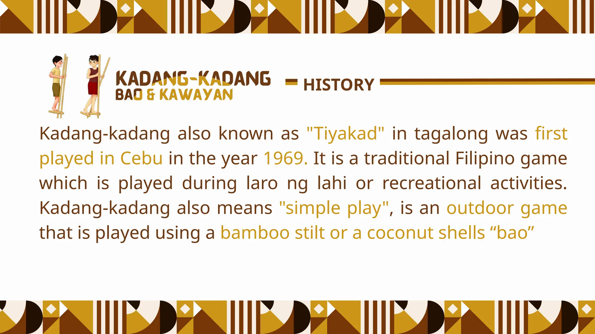 PHILIPPINE TRADITIONAL GAMES: Sungka, Kadang-kadang (Bao & Kawayan ...