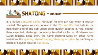 PHILIPPINE TRADITIONAL GAMES: Sungka, Kadang-kadang (Bao & Kawayan ...