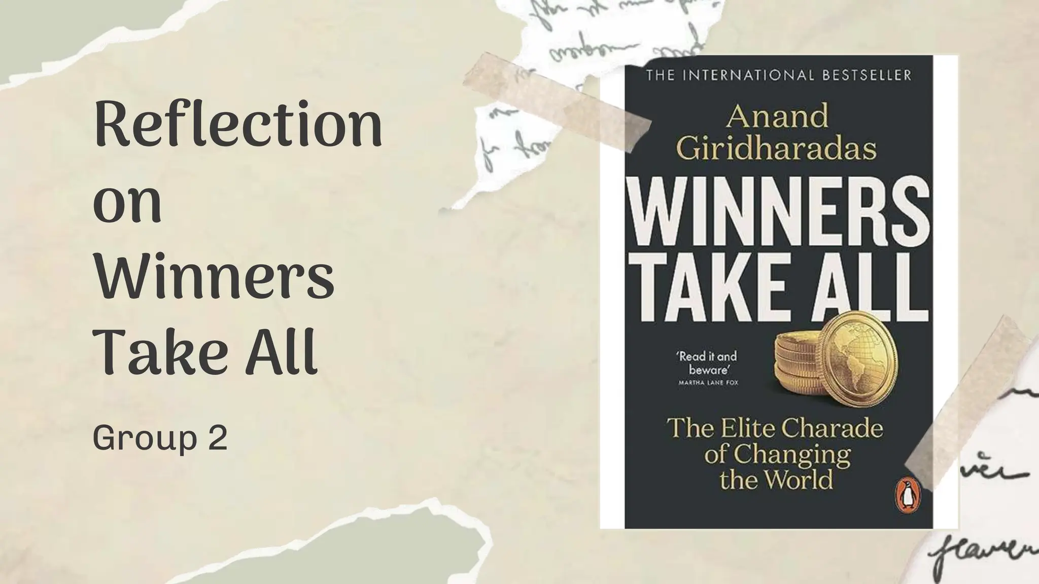 Manthan Winners Take All Book Review PPT | PPTX