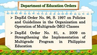 LEGAL BASIS AND FACTORS CONTRIBUTING TO THE ESTABLISHMENT OF MULTIGRADE ...
