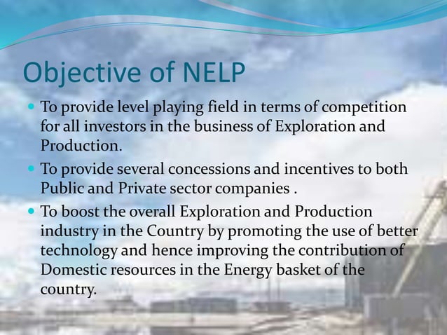 Upstream Regulations and NELP-Evolution & Analysis | PPT