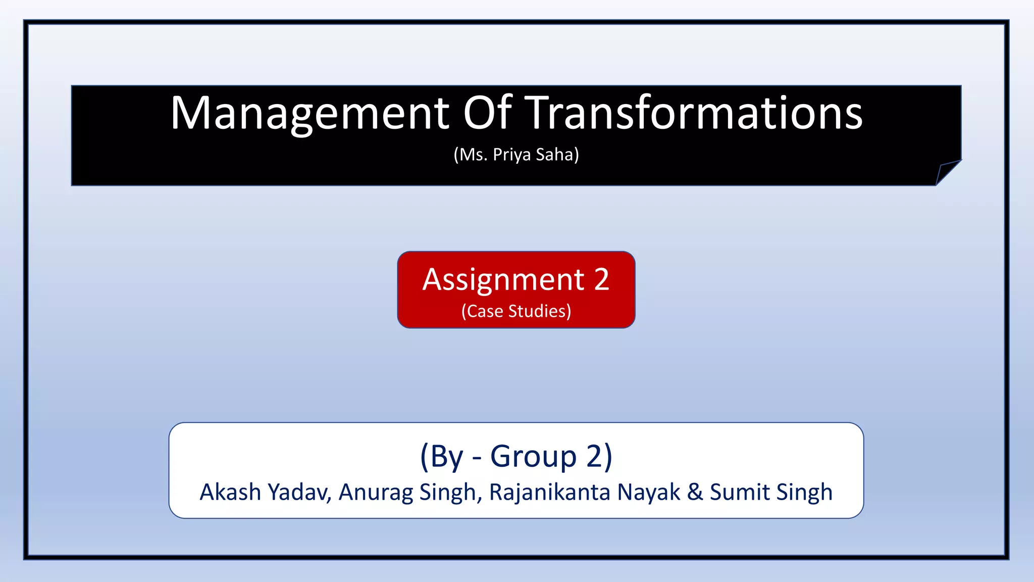 Business Process Reengineering | Case studies | PPTX