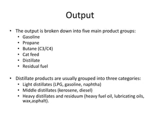 oil refining,oil products and pricing | PPTX
