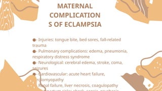 ECLAMPSIA DEFINATION INCIDENCE RISK FACTOR AND COMPLICATION | PPT