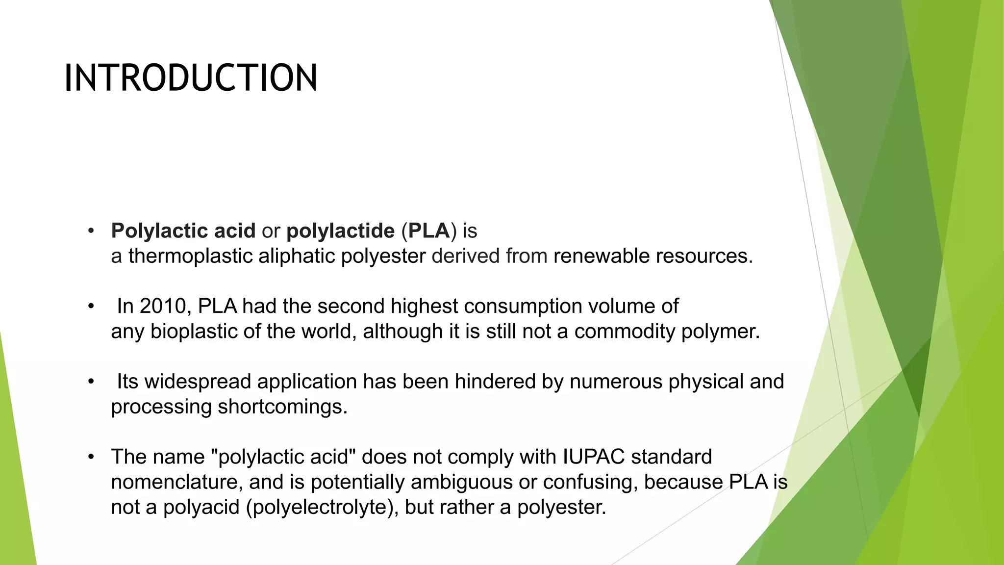 Life cycle Assesment and waste stratigies of PLA | PPTX