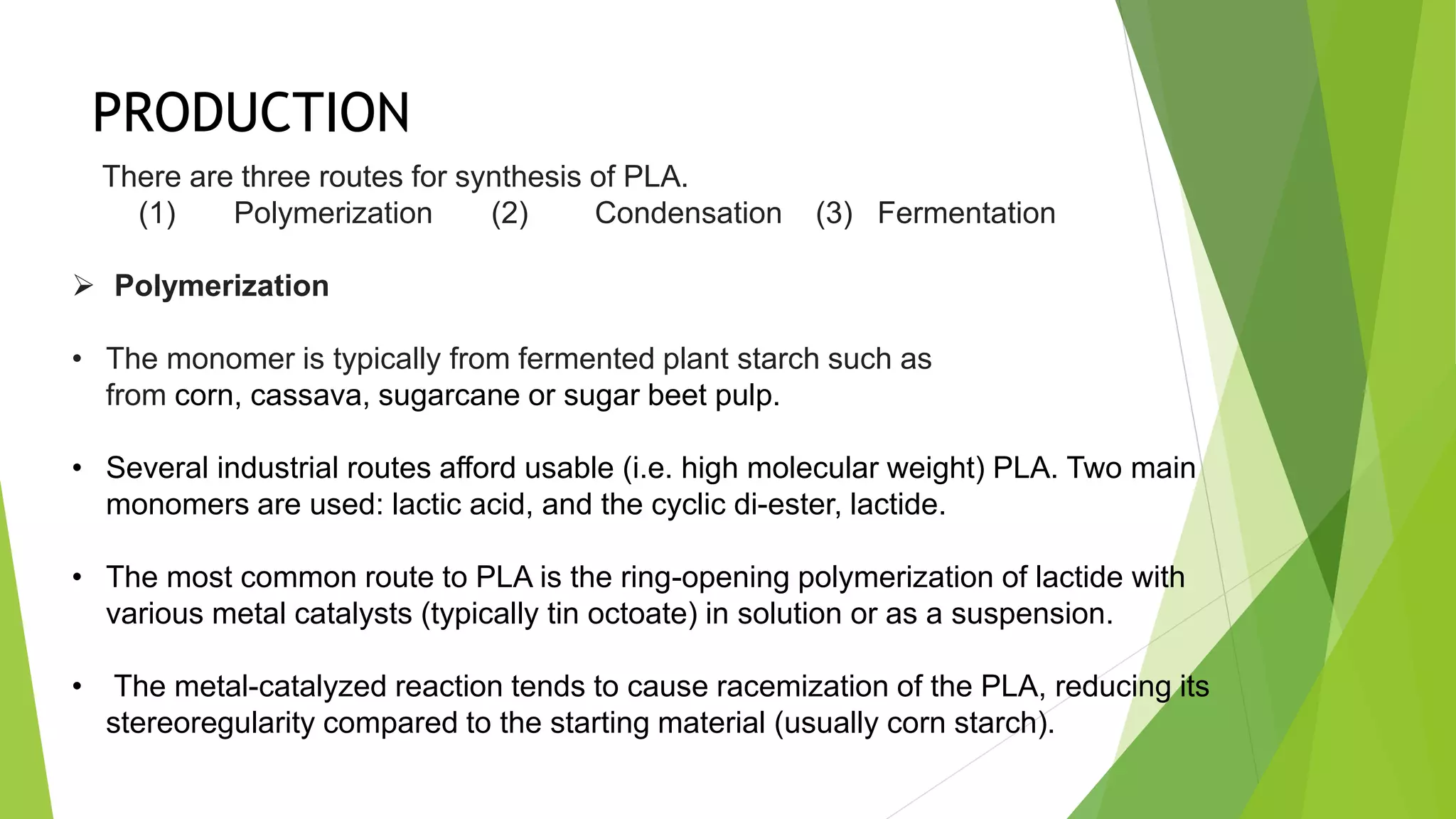 Life cycle Assesment and waste stratigies of PLA | PPTX