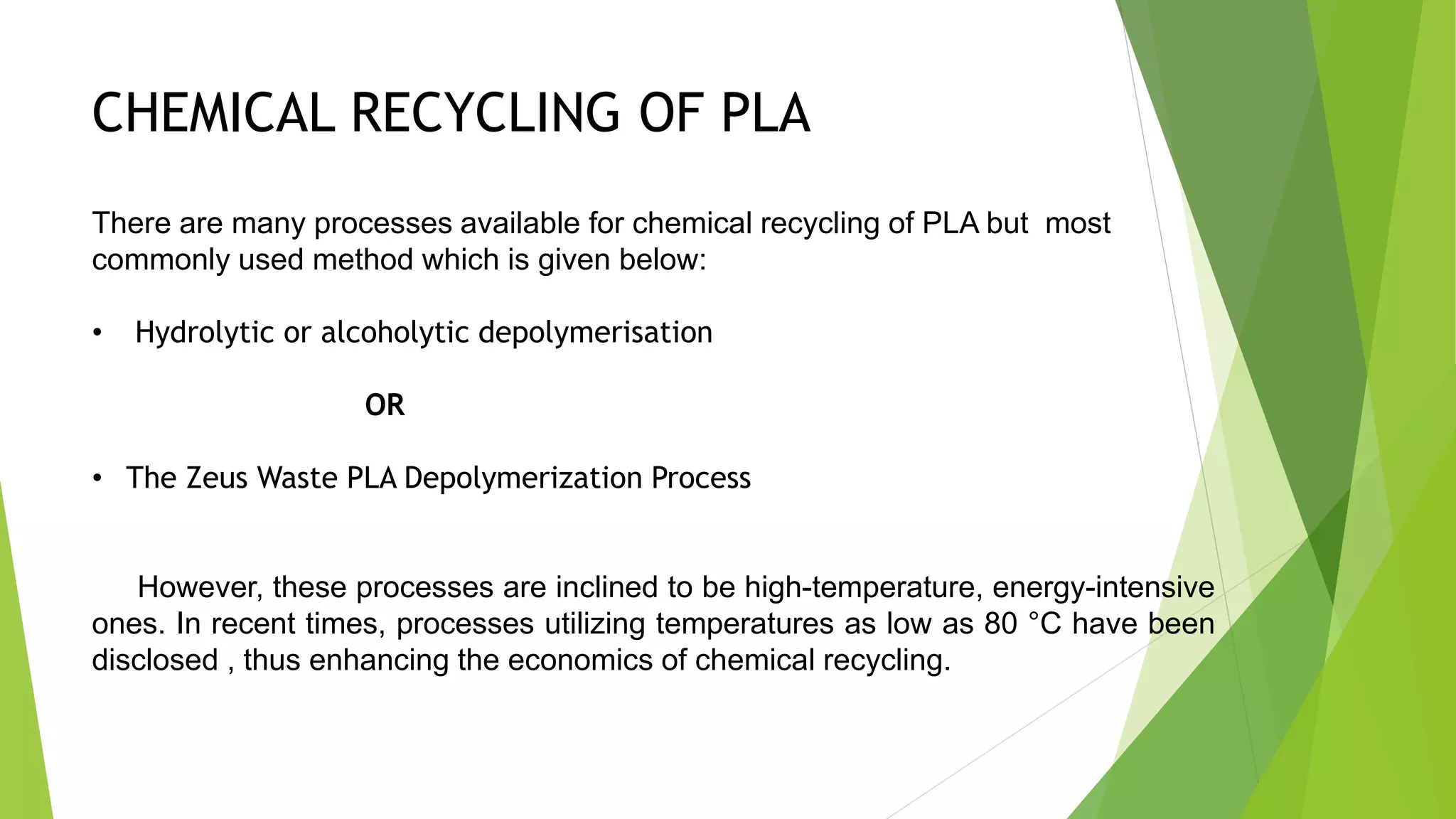 Life cycle Assesment and waste stratigies of PLA | PPTX