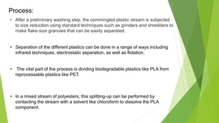 Life cycle Assesment and waste stratigies of PLA | PPTX