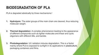 Life cycle Assesment and waste stratigies of PLA | PPTX
