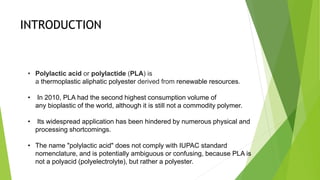 Life cycle Assesment and waste stratigies of PLA | PPTX