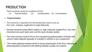 Life cycle Assesment and waste stratigies of PLA | PPTX