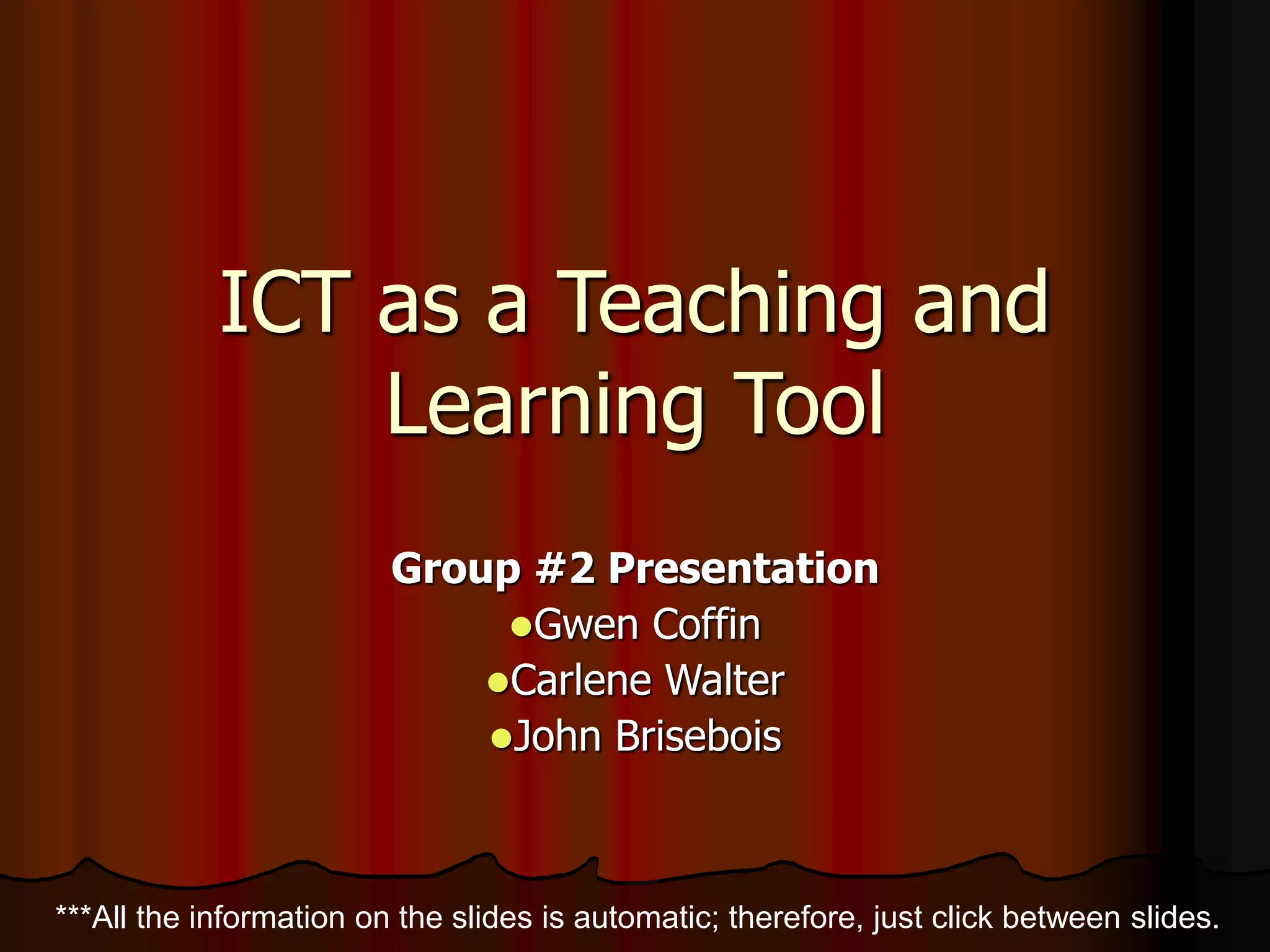 ICT in teaching and learning | PPT