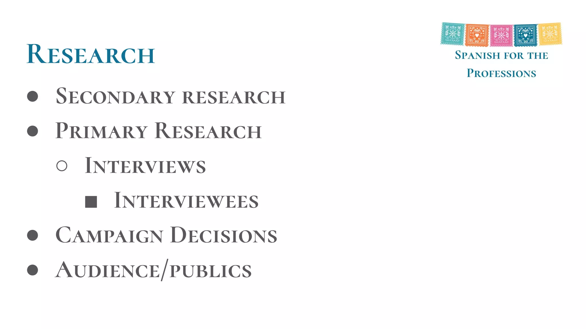 Research Presentation | PDF