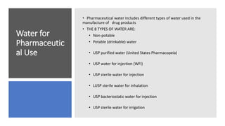 Wastewater Characteristics in the Pharmaceutical Industry | PPTX