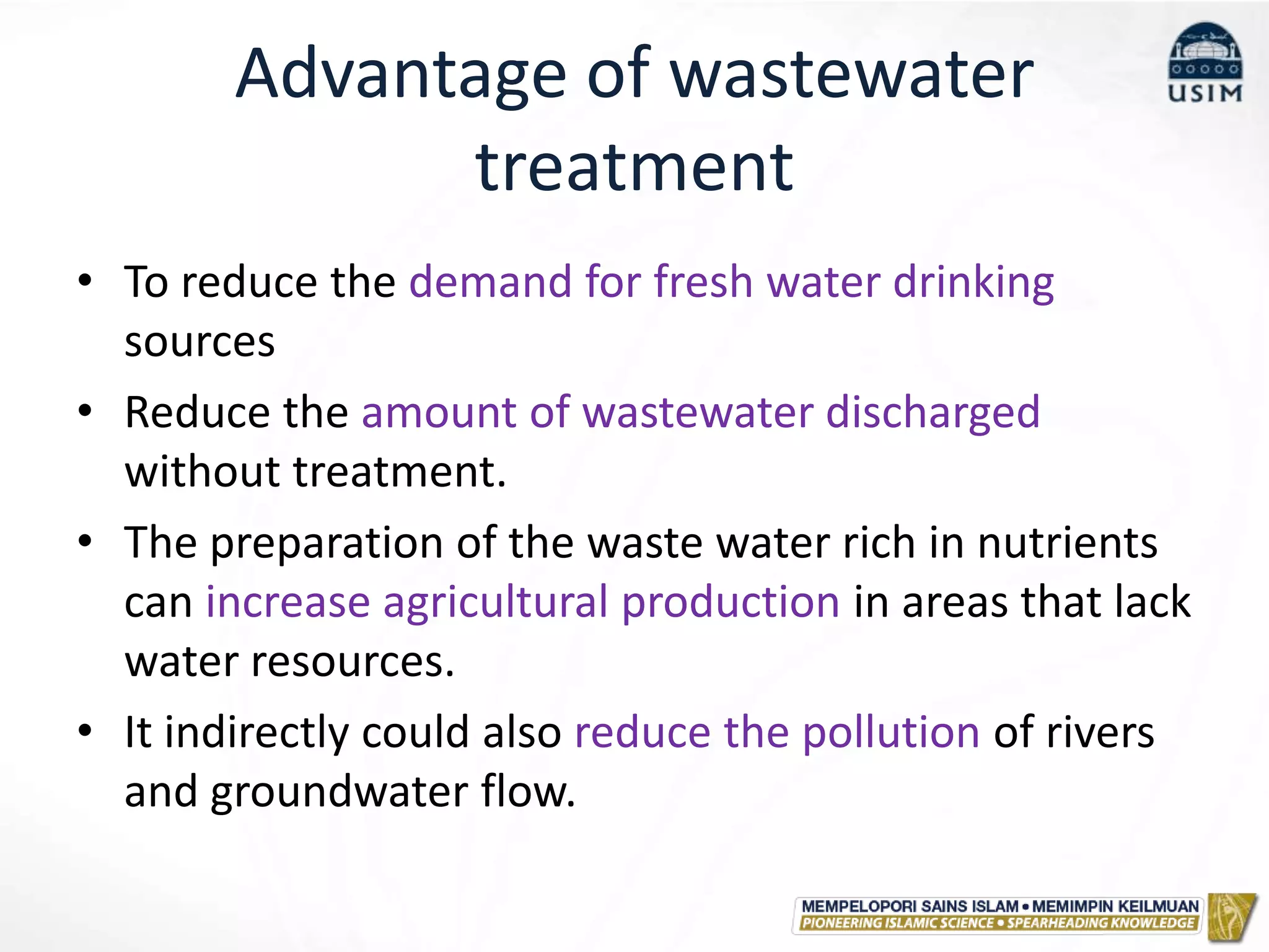 Water and Wastewater treatment | PPTX