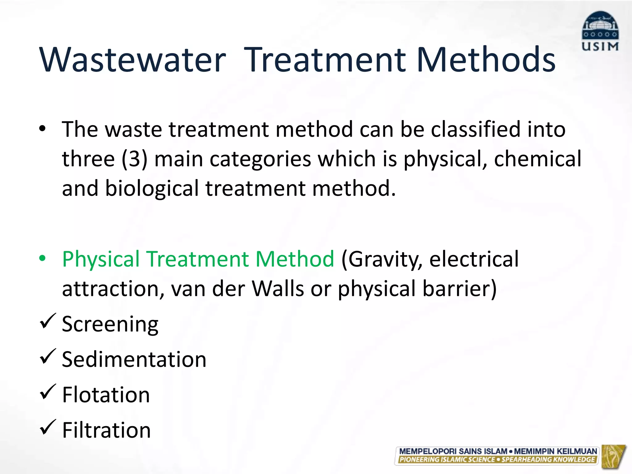 Water and Wastewater treatment | PPTX