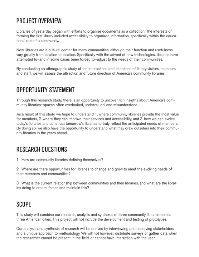 Contextual Research design brief | PDF