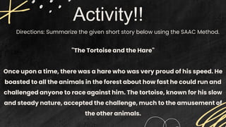 GROUP 2 SAAC METHOD ENGLISH ACADWMIC.pptx | Reptiles | Pets