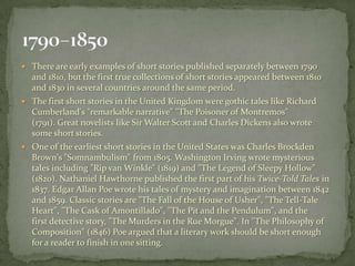 SHORT STORY FROM HISTORY TO ELEMENTS | PPTX