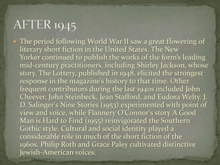 SHORT STORY FROM HISTORY TO ELEMENTS | PPTX