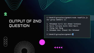 Node JS Assignment | PPT