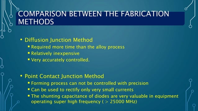 Fabrication of P-N Junction | PPTX | Chemistry | Science
