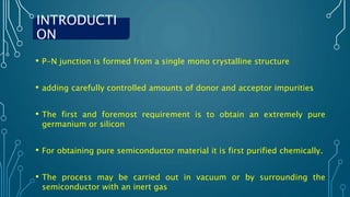 Fabrication of P-N Junction | PPTX