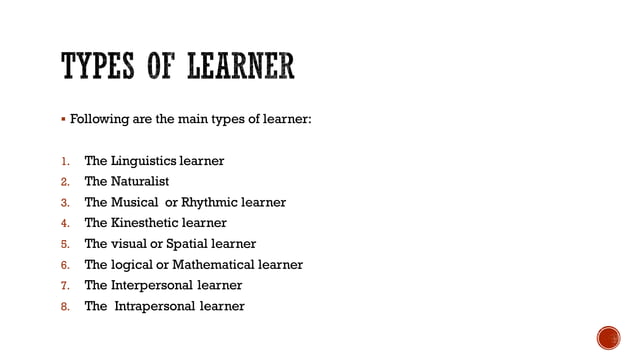 Learning & Types of Learners in Study Skills.pdf