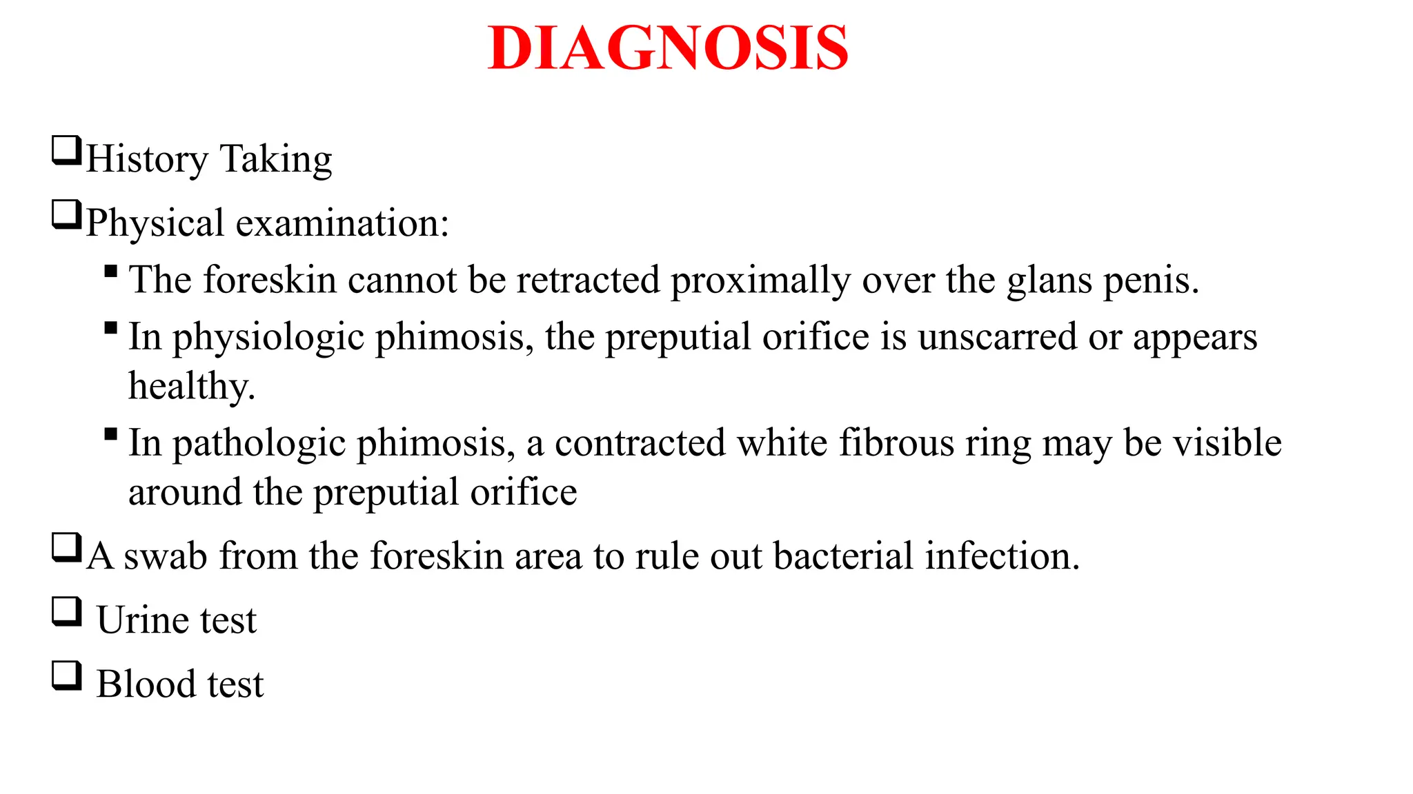 Presentation on Phimosis, Paraphimosis, Balanitis, Varicocele, and ...