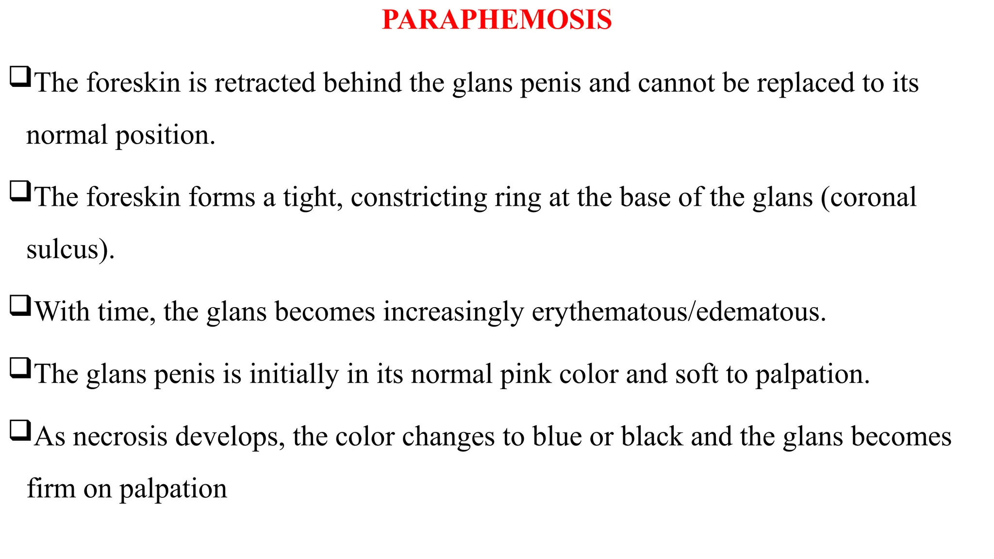 Presentation on Phimosis, Paraphimosis, Balanitis, Varicocele, and ...