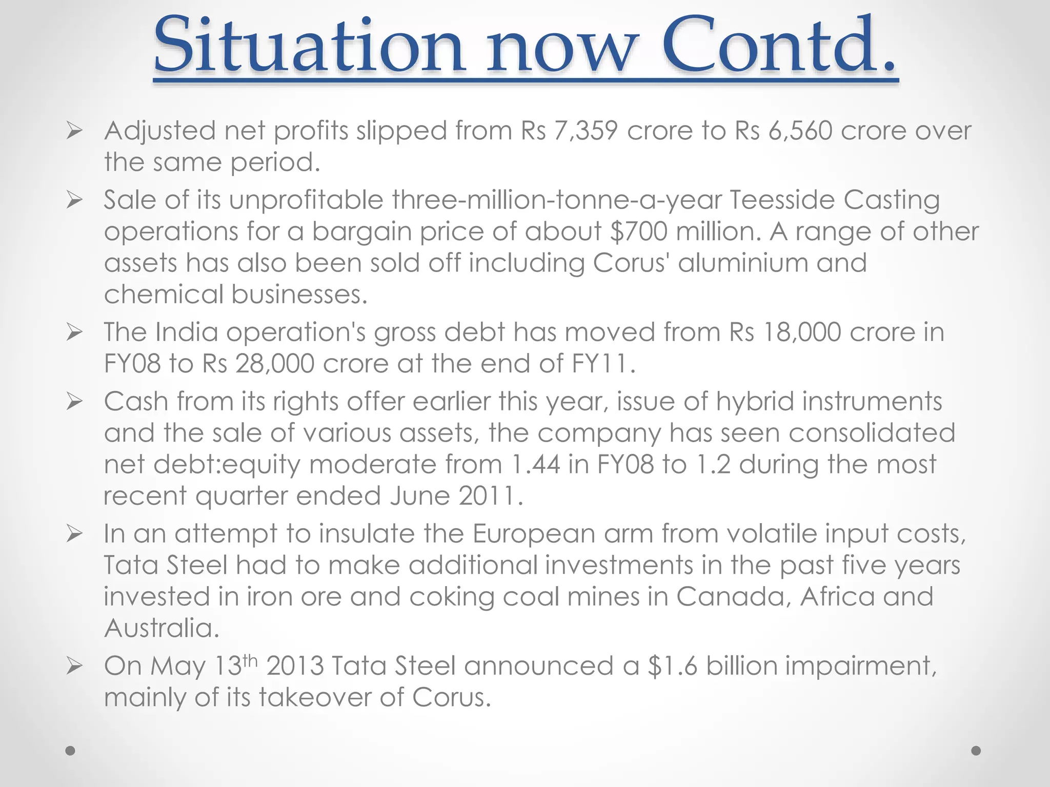 Tata Corus Acquisition | PPTX