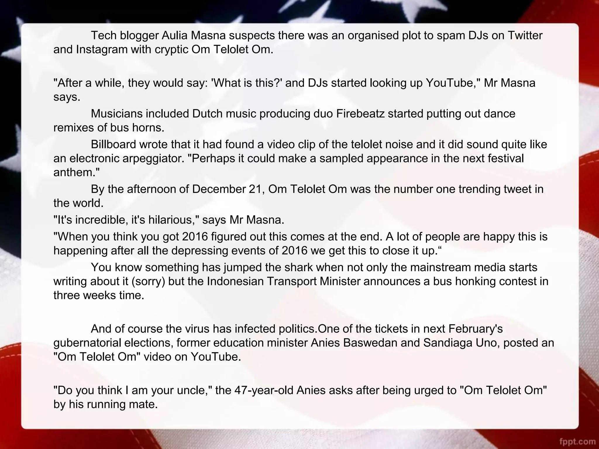 CONTOH SPOOF TEXT AND ANECDOTE TEXT WITH ANALYSIS | PPTX