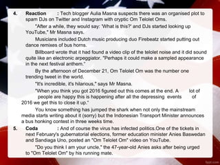 CONTOH SPOOF TEXT AND ANECDOTE TEXT WITH ANALYSIS | PPTX