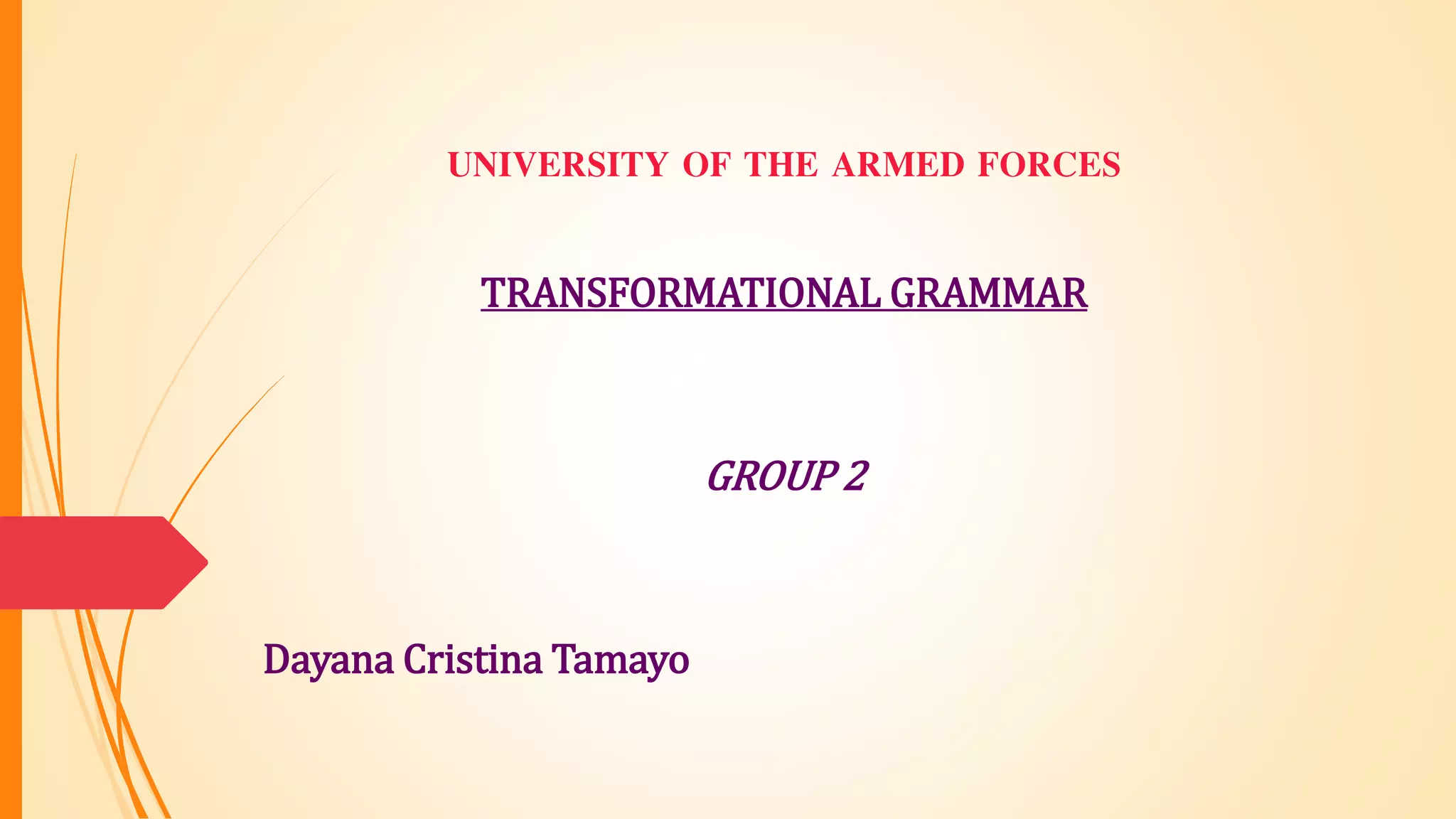 Transformational Grammar | PPTX