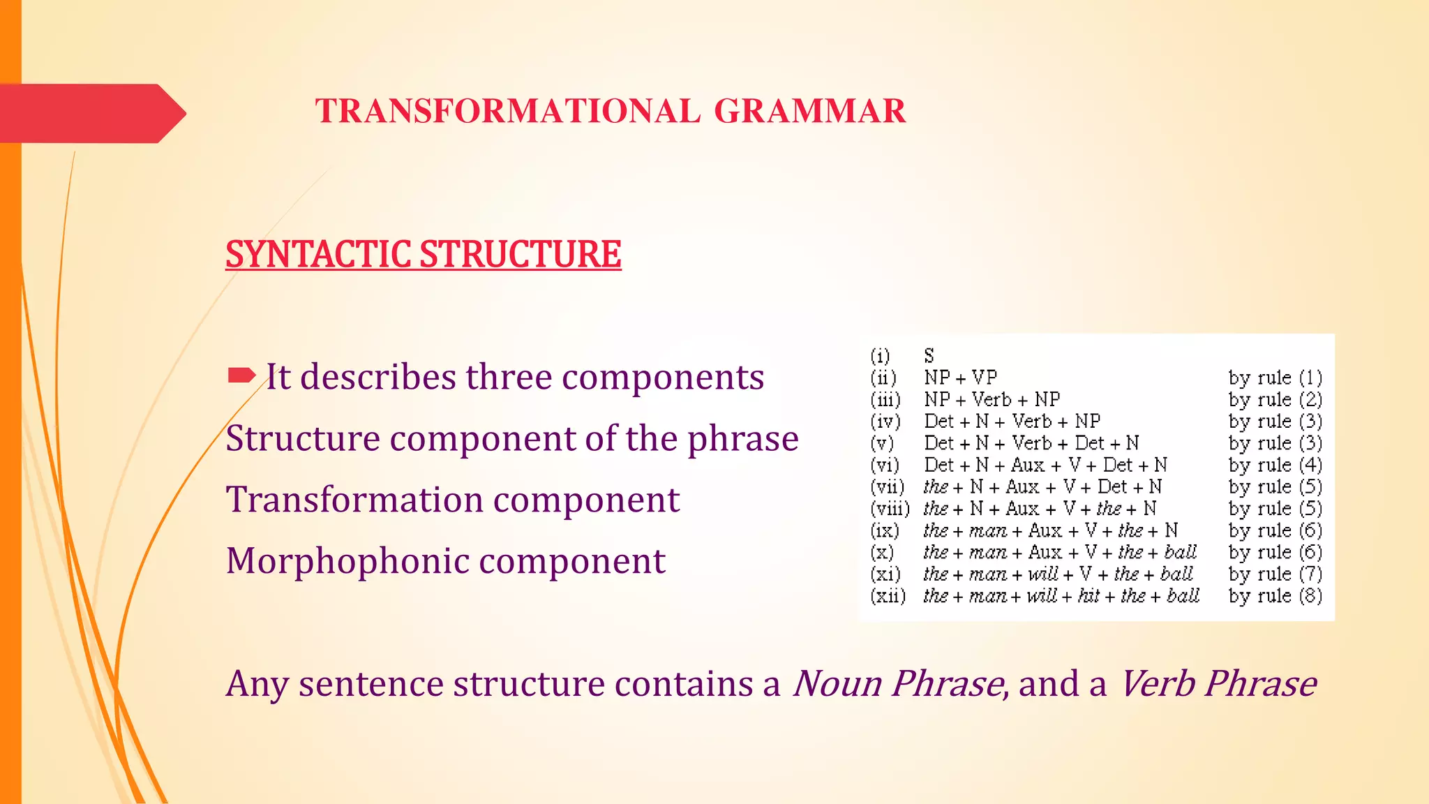 Transformational Grammar | PPTX
