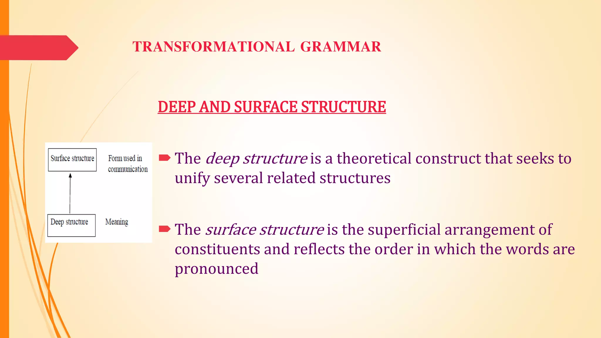 Transformational Grammar | PPTX