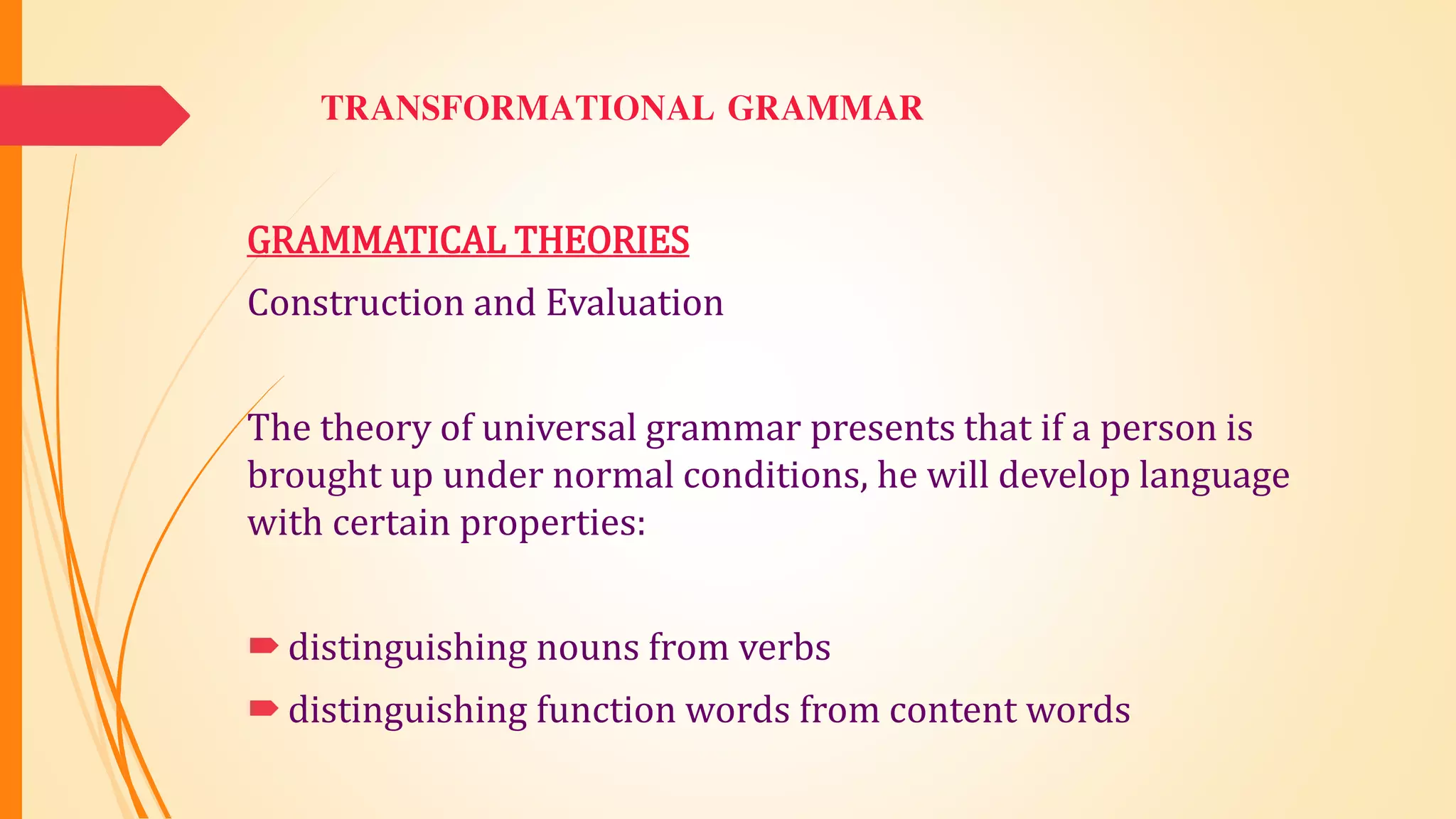 Transformational Grammar | PPTX