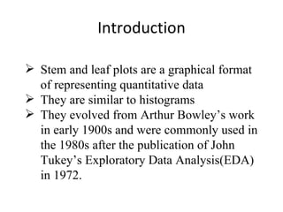 Stem and leaf plots | PPT