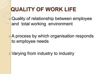 Quality work life $ stress management | PPTX