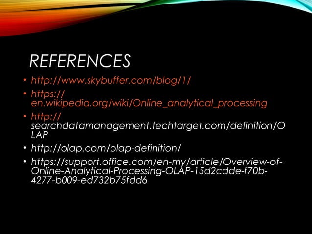 OLAP | PPT | Databases | Computer Software and Applications