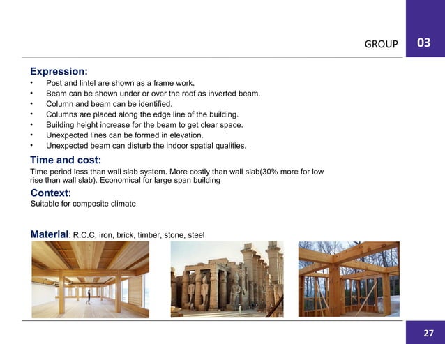 basic structural system in architecture | PPT | Geology | Science