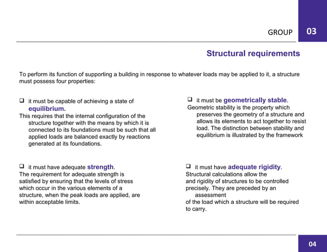 basic structural system in architecture | PPT | Geology | Science