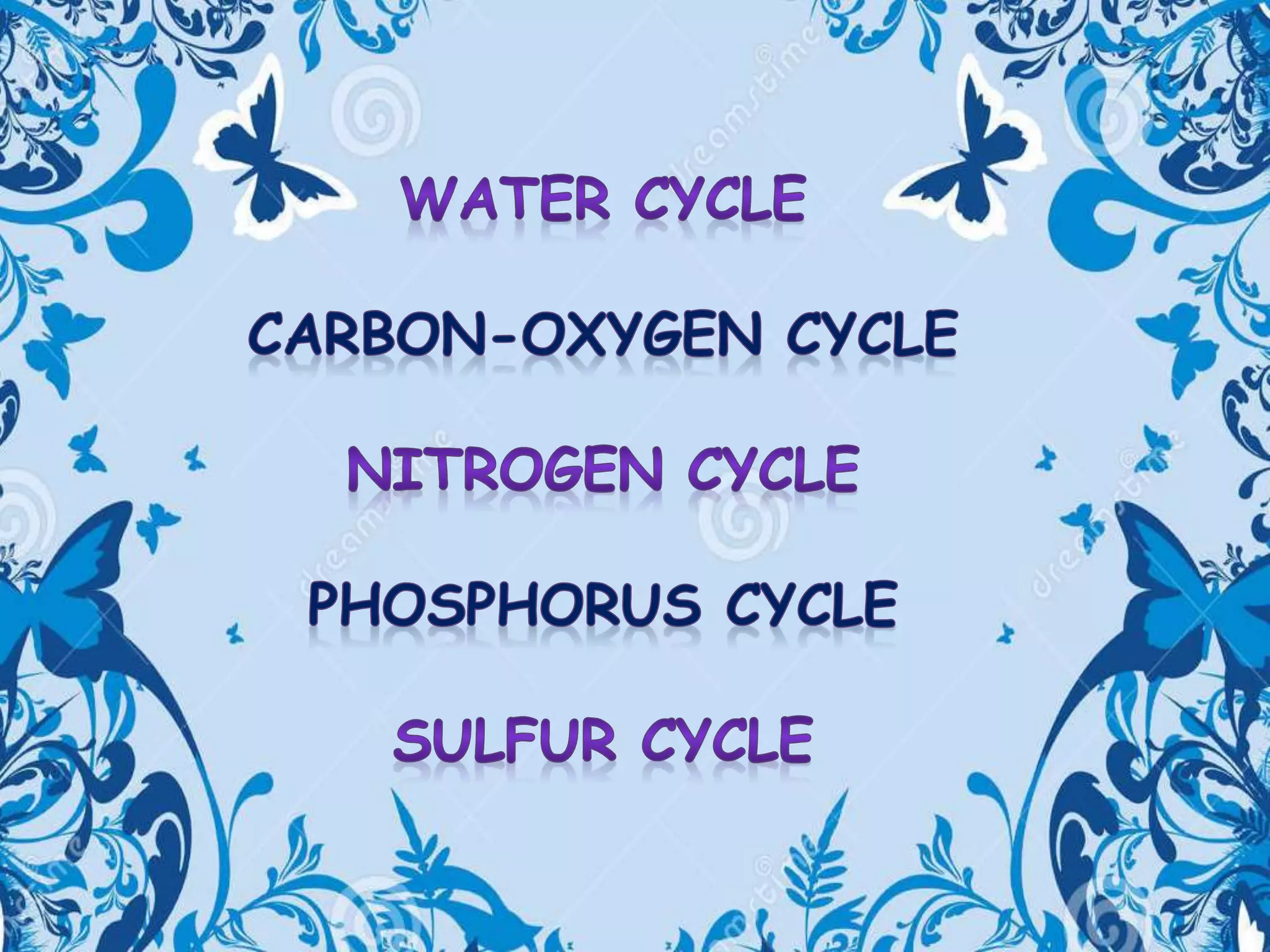 BIO GEO CHEMICAL CYCLE | PPT