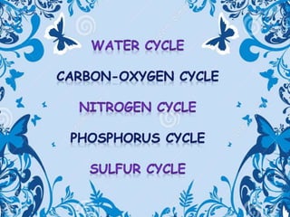 BIO GEO CHEMICAL CYCLE | PPTX