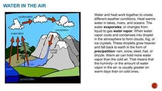 LAND, AIR AND WATER; THE PHYSICAL WORLD | PPTX